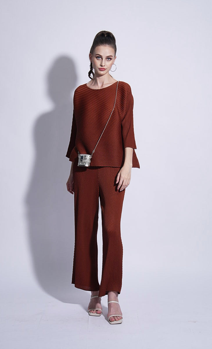 Miss Elevate Pants in Sienna Brown – LARNEY