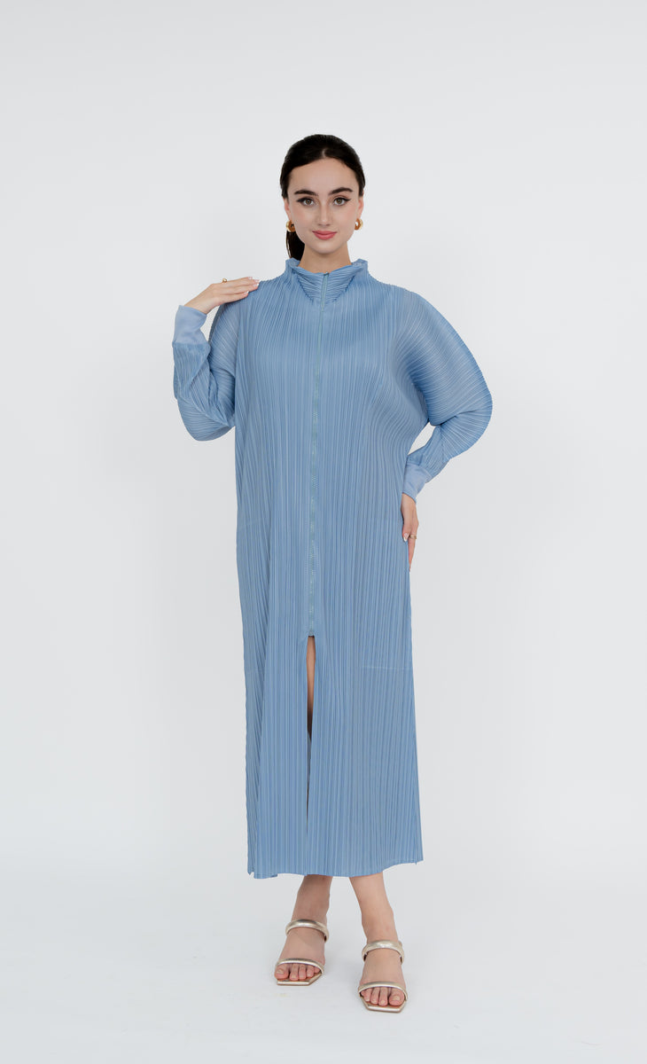 Cheras Long Shirt in Cerulean Blue – LARNEY