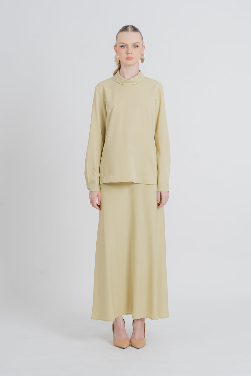 Enara Top in Mellow Green – LARNEY