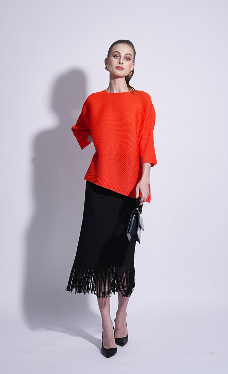 Miss Elevate Top in Cherry Orange – LARNEY