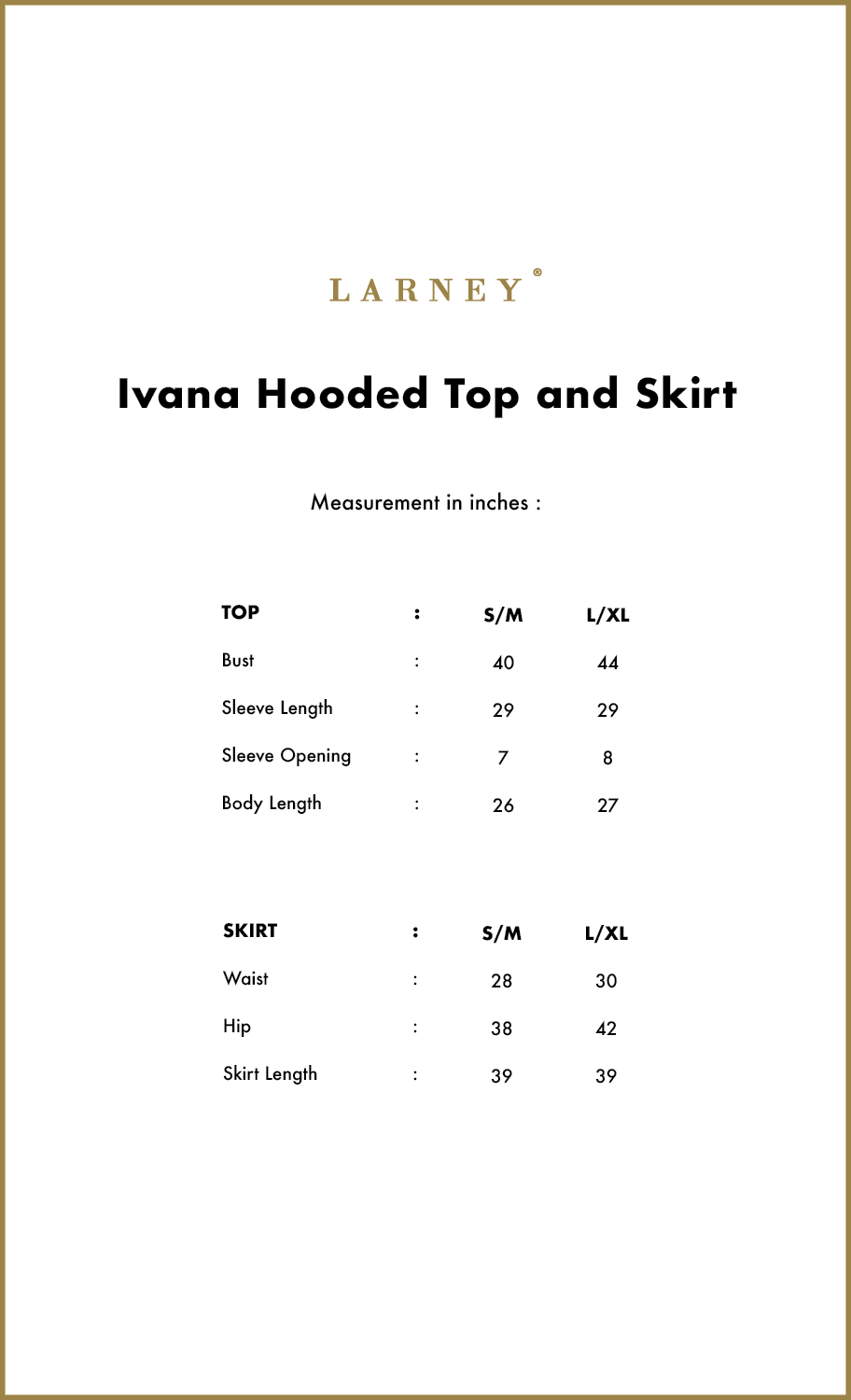 Ivana Skirt in Grey – LARNEY